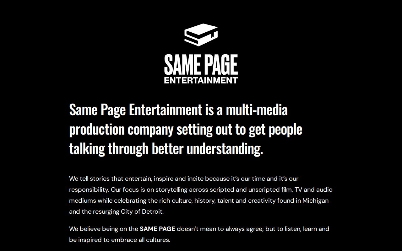 Same Page Entertainment